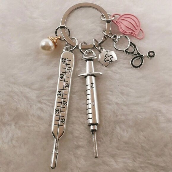 LC FASHION | Accessories | Biology Keychain Medical Tool Nurse Keychain ...